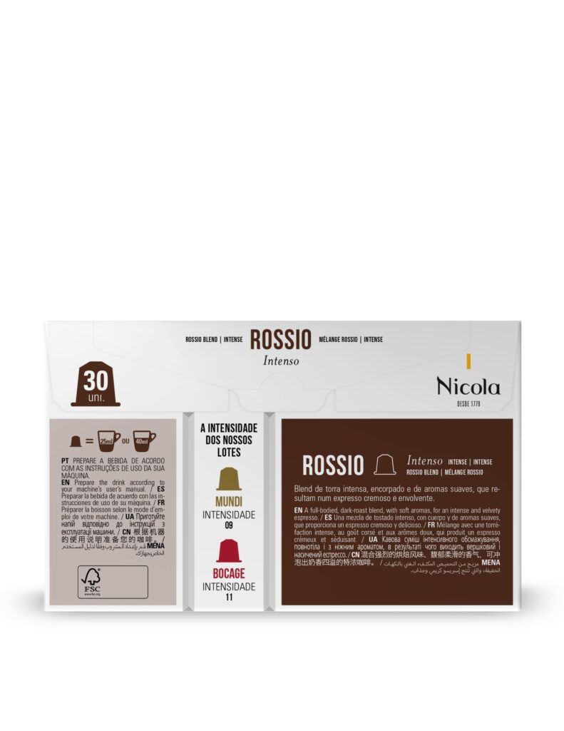 Nicola Rossio (cx30) cápsulas - Nicola Café